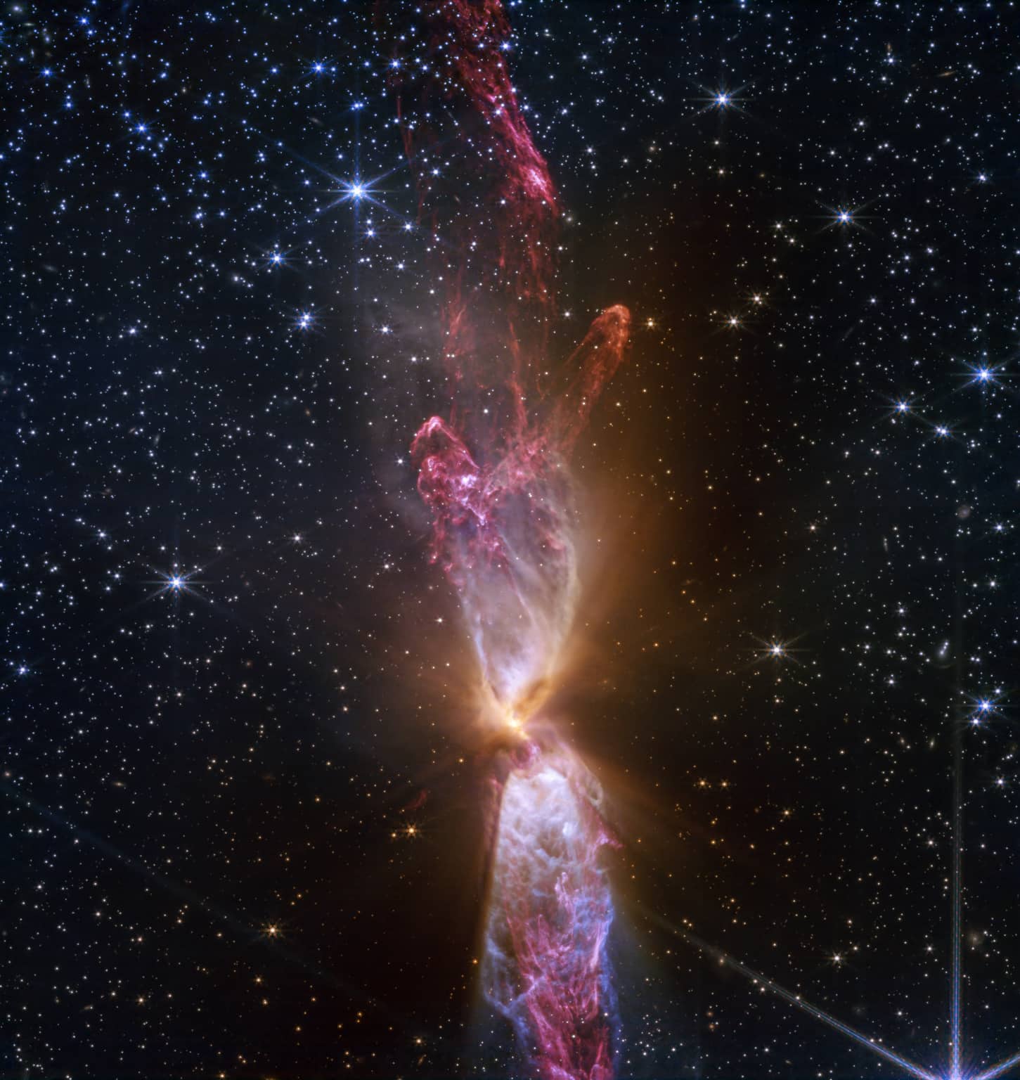 Hidden chaos of a star’s birth: NASA's James Webb captures a ...