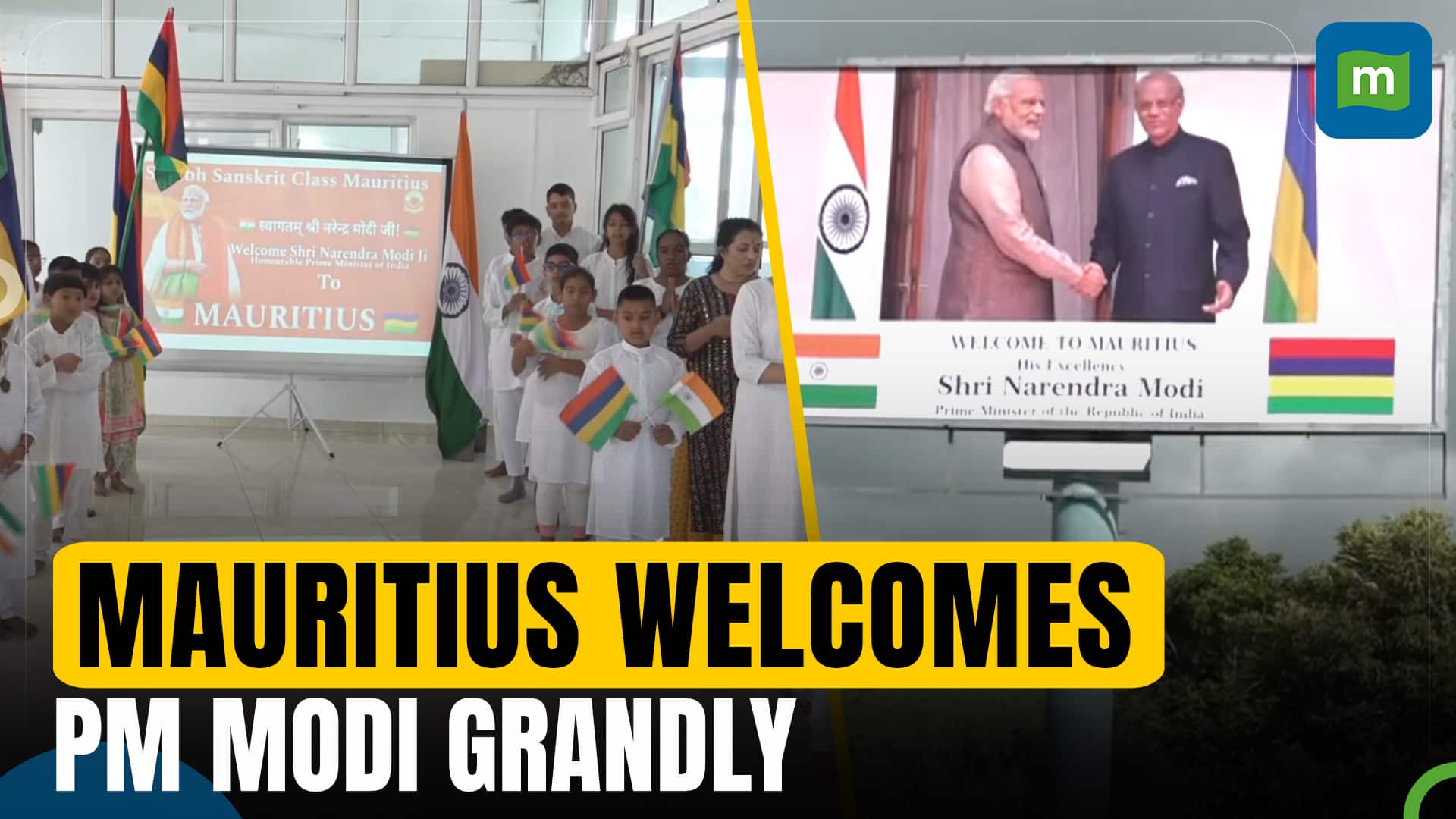 PM Modi's Grand Welcome in Mauritius: Flags, Festivities, and Future ...