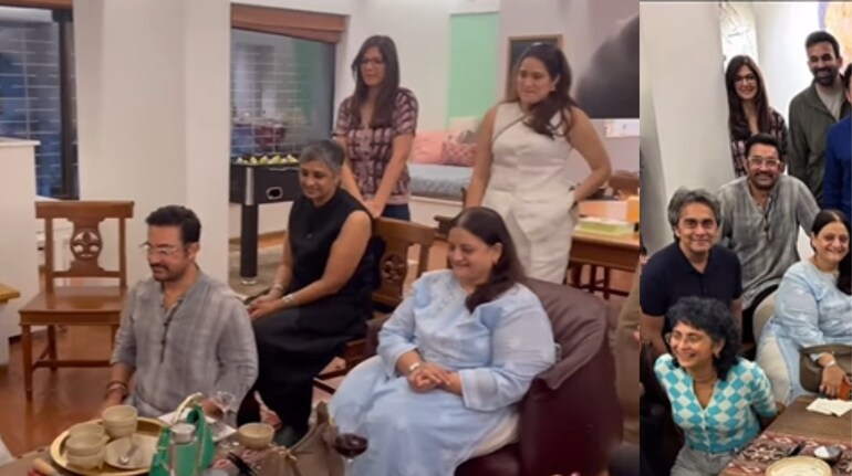 Netizens spot Aamir Khan’s gf Gauri Spratt with his ex-wives in viral ...