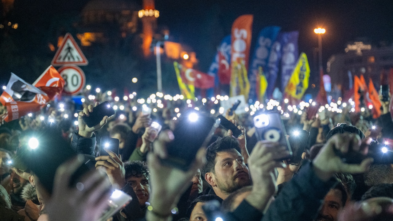 Massive protests across Turkey as police detains President Recep Tayyip ...
