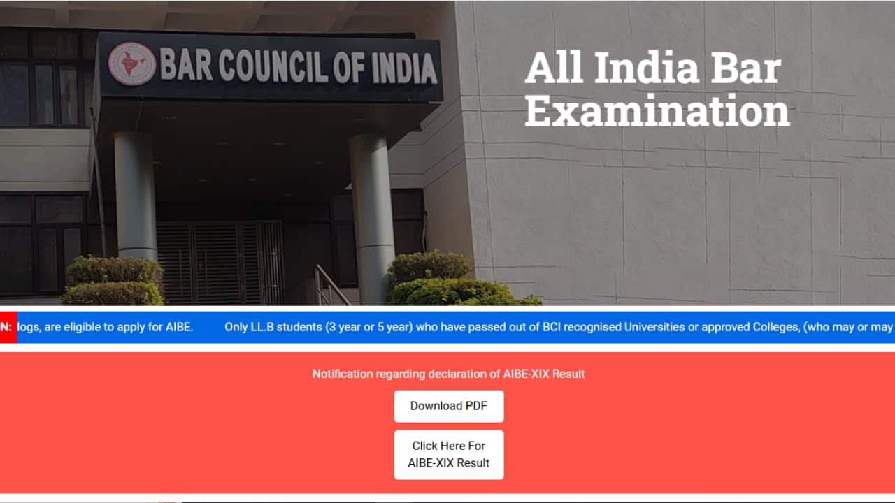 AIBE 19 Result 2025 Declared at allindiabarexamination; Direct Link Here