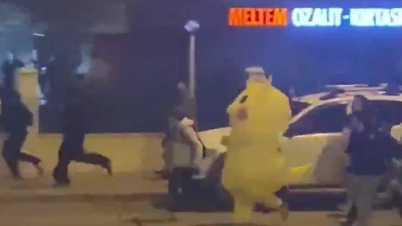 Turkey protests: Pikachu spotted fleeing police crackdown