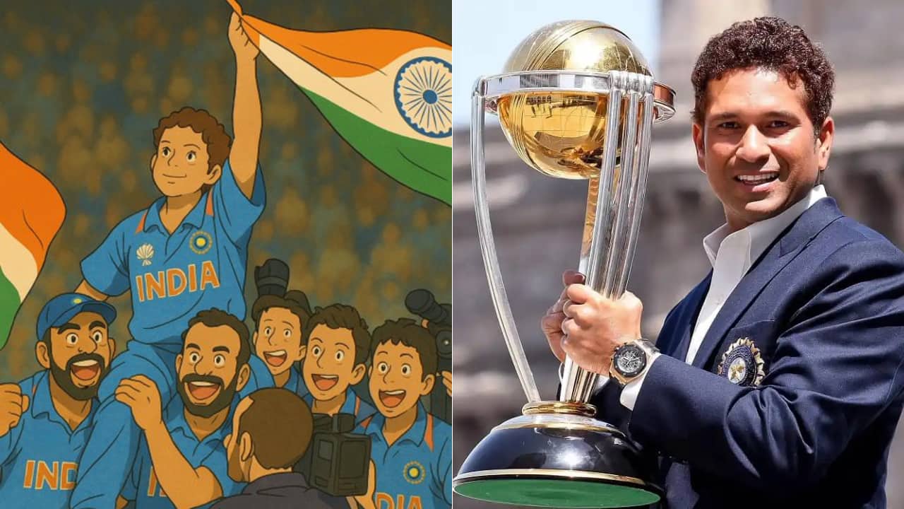 Sachin Tendulkar Family Photos World Cup 2011 An Emotional MS Dhoni Is