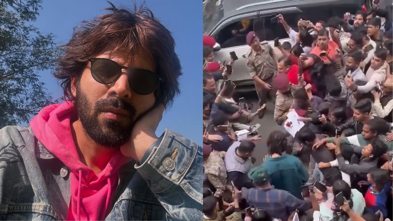 Kartik Aaryan gets mobbed in Gangtok during shooting his upcoming ...
