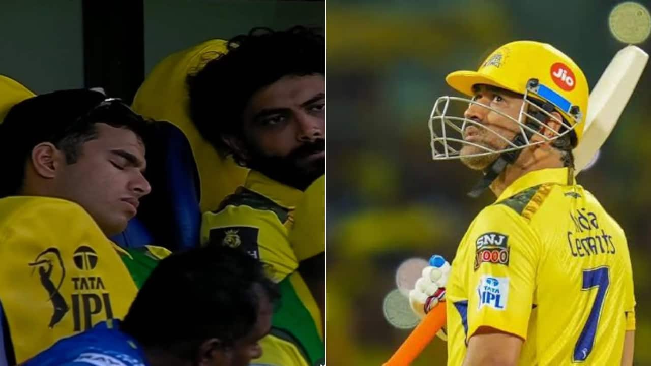 IPL 2025: Fans go crazy as CSK player spotted sleeping during chase ...