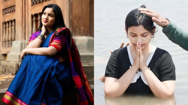 Marathi actress and Fandry fame Rajeshwari Kharat accepts Christianity on Easter, fans share ...