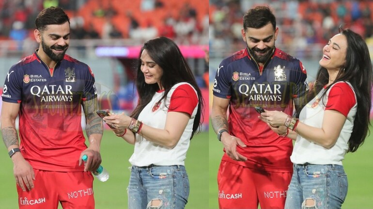 Virat Kohli shows pics of his kids Akaay and Vamika to Preity Zinta ...