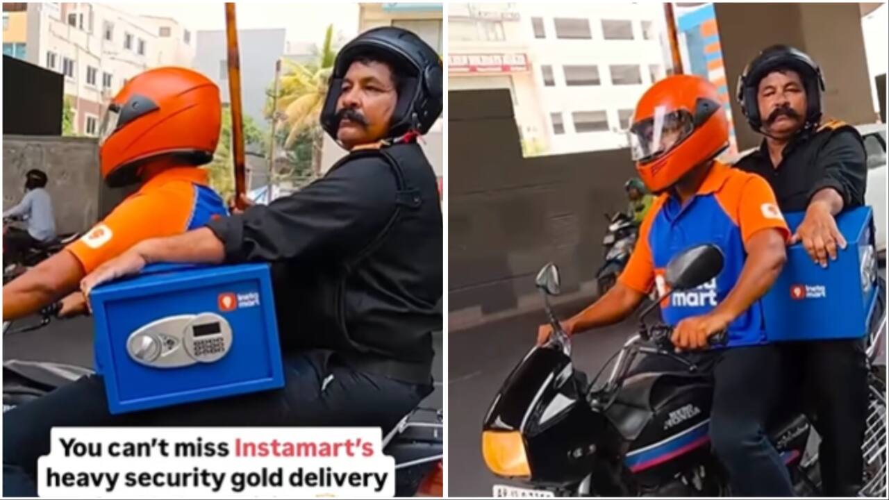 Swiggy Instamart delivers gold with armed guard, locker. Internet calls ...