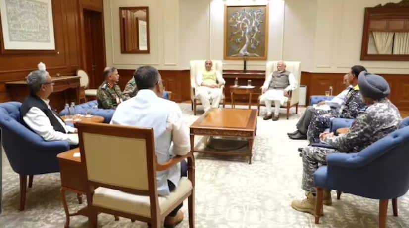 PM Modi meets NSA, three service chiefs at 7 LKM as tensions escalate ...