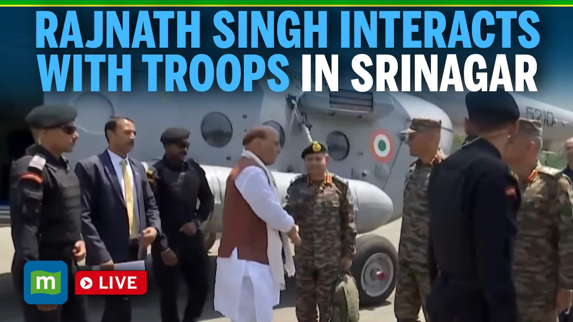 LIVE: Defence Minister Rajnath Singh interacts with troops in Srinagar | Operation Sindoor