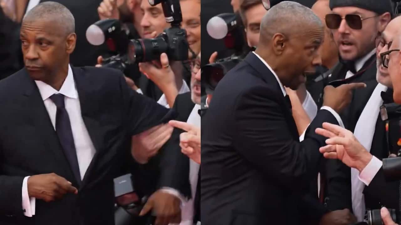 Denzel Washington gets into heated confrontation with a photographer ...
