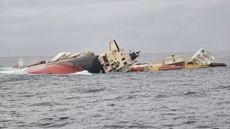 Liberian cargo ship sinks off Kerala coast; All 24 crew rescued