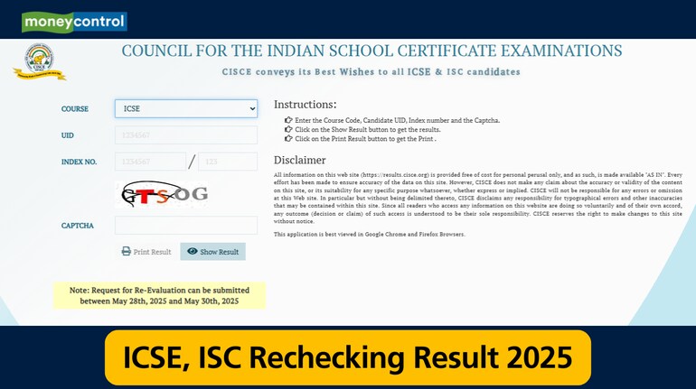 ICSE, ISC Rechecking Result 2025 declared @ cisce.org, direct link here