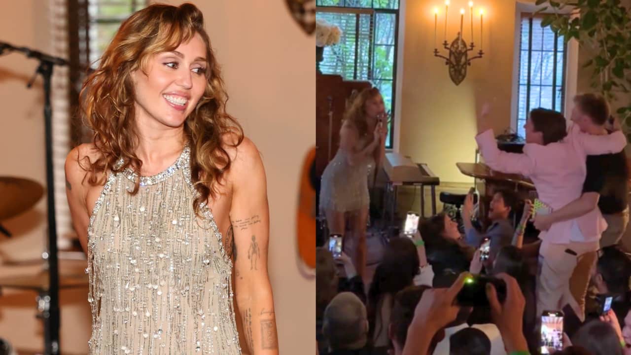 Miley Cyrus asks a couple to 'get a bed' after dreamy proposal at fan ...