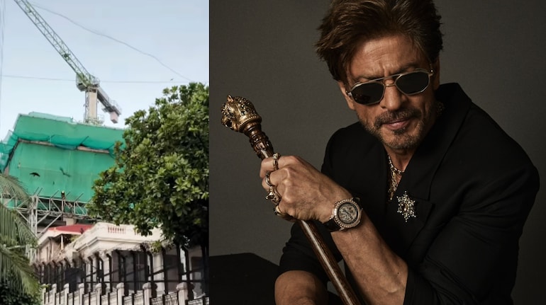 Shah Rukh Khan’s house Mannat grand renovation is in full swing, watch ...