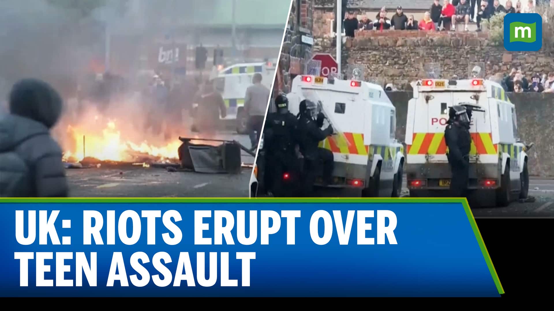 Riots Erupt in Ballymena Over Teen Assault Case; 32 Officers Injured