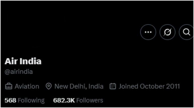 Air India turns display pictures black on social media in mourning ...