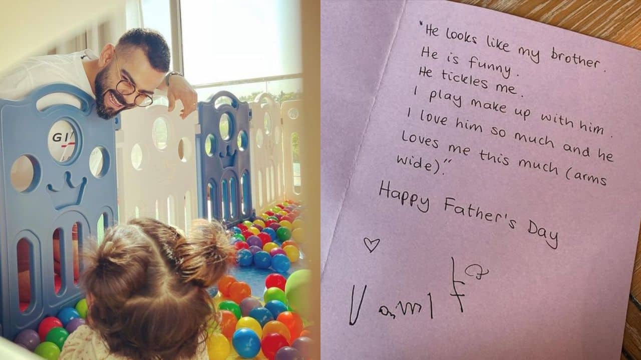 Anushka Sharma shares daughter Vamika handwritten note for dad Virat ...