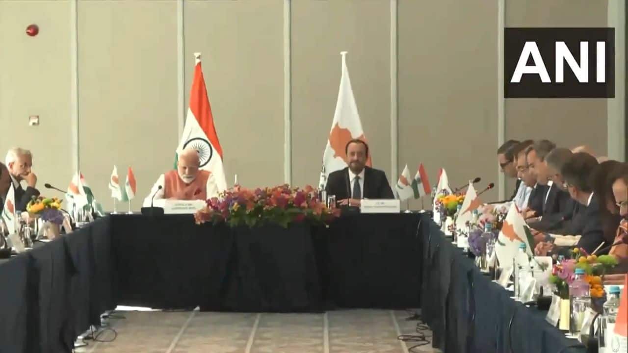 PM Modi participates in business meeting in Cyprus to boost bilateral ties