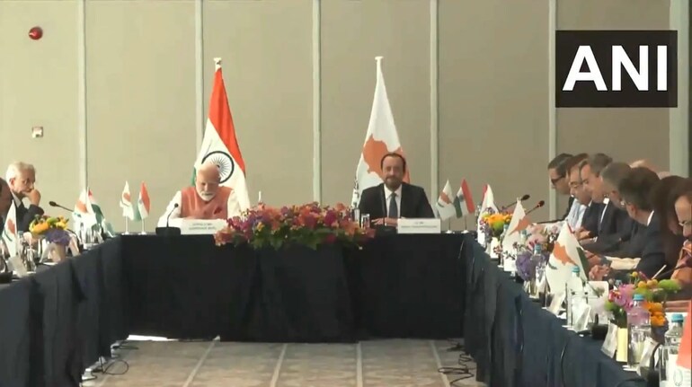 PM Modi participates in business meeting in Cyprus to boost bilateral ties