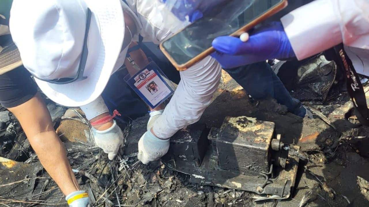 First images of second black box components from Air India plane crash ... First images of second black box components from Air India plane crash ...