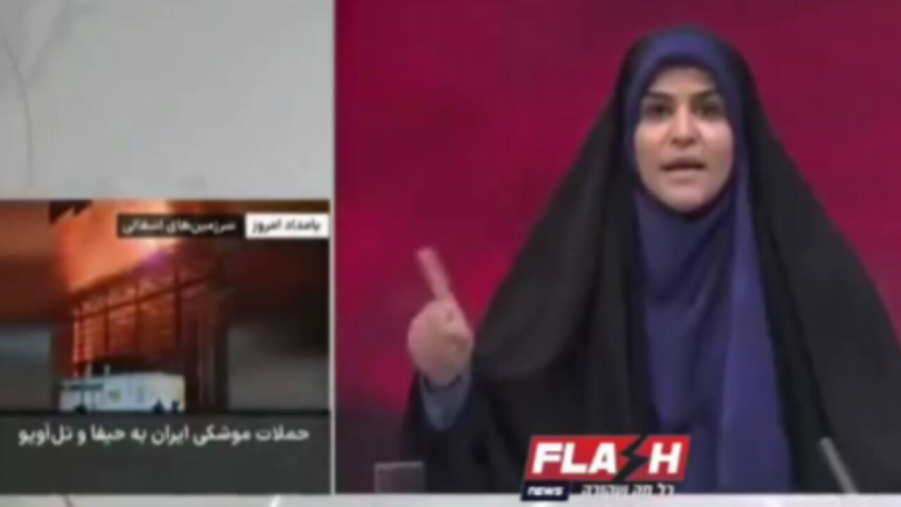 Anchor runs for life as Israeli missiles hit Iranian state TV building ...