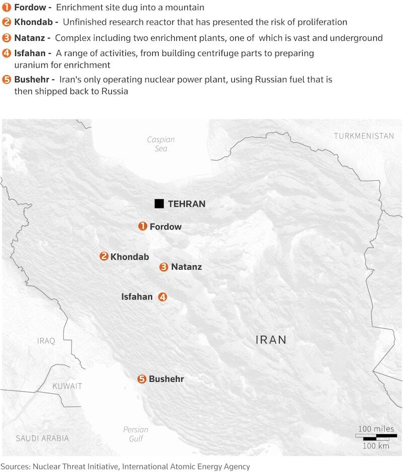 Fordow, Isfahan, Natanz: Inside Iran’s top nuclear sites hit by U.S ...