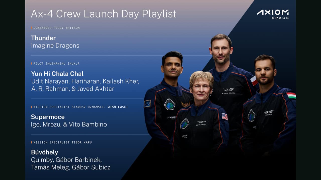 SRK's Swades song 'Yuh Hi Chala Chal' in Axiom-4 Group Captain ...