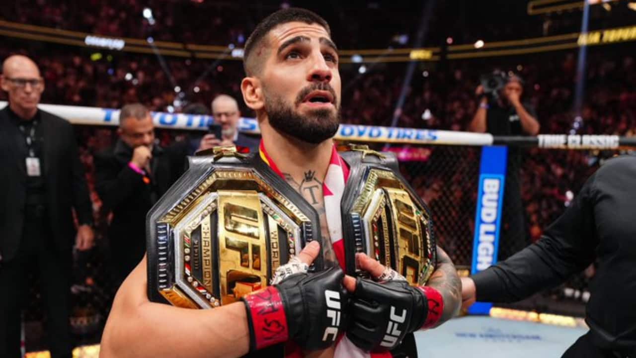 UFC 317: Ilia Topuria knocks out Charles Oliveira to win UFC ...