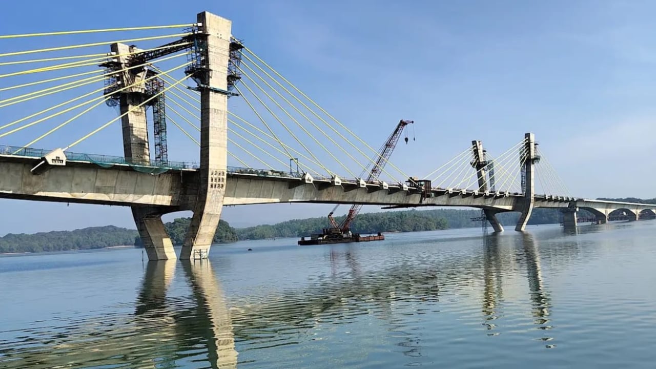India's second-longest cable-stayed bridge inaugurated in Karnataka's ...