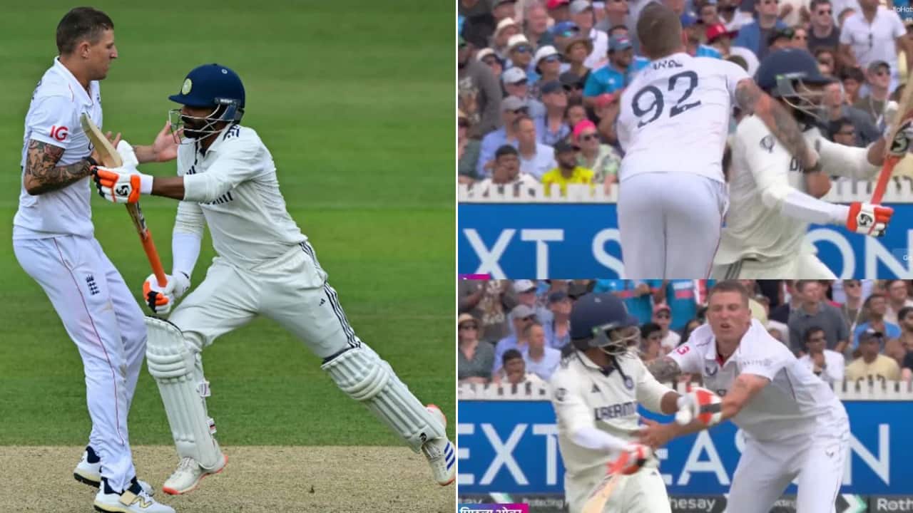 Ravindra Jadeja clashes with Brydon Carse at Lord's on Day 5; Ben Stokes plays peacemaker – WATCH