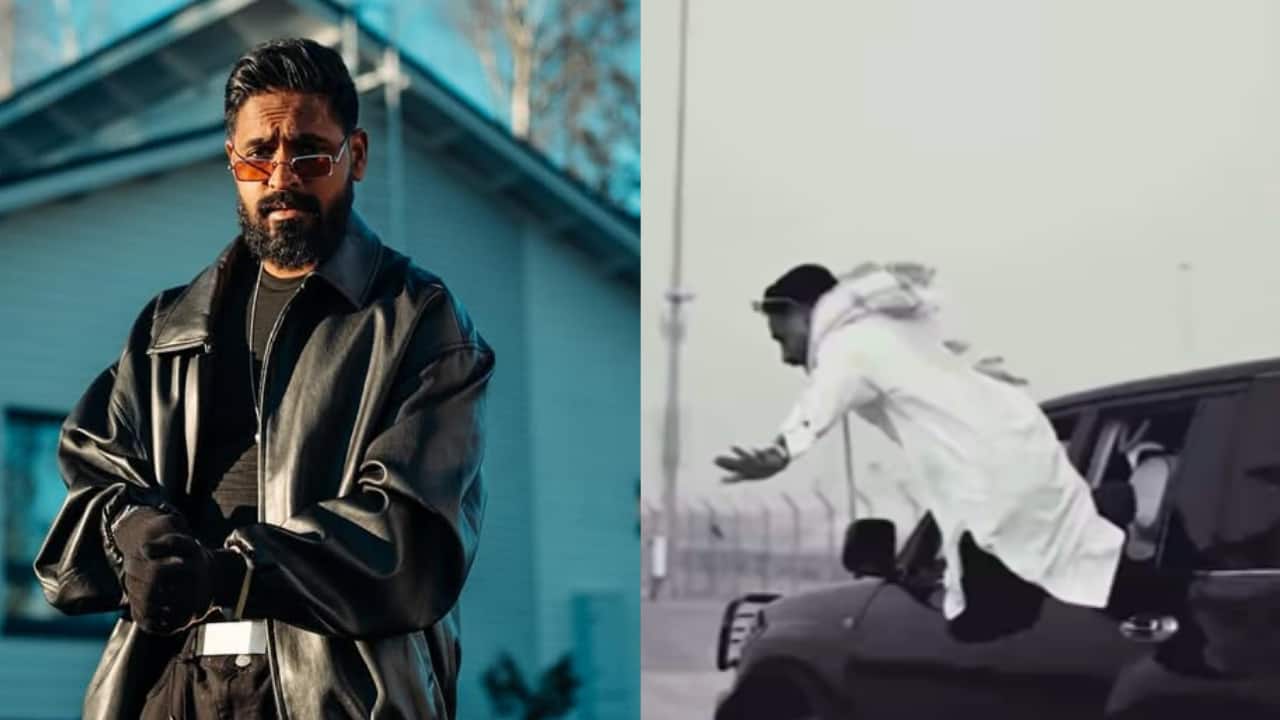 Rapper Emiway Bantai’s stunt goes wrong, seen flying out of car during ...