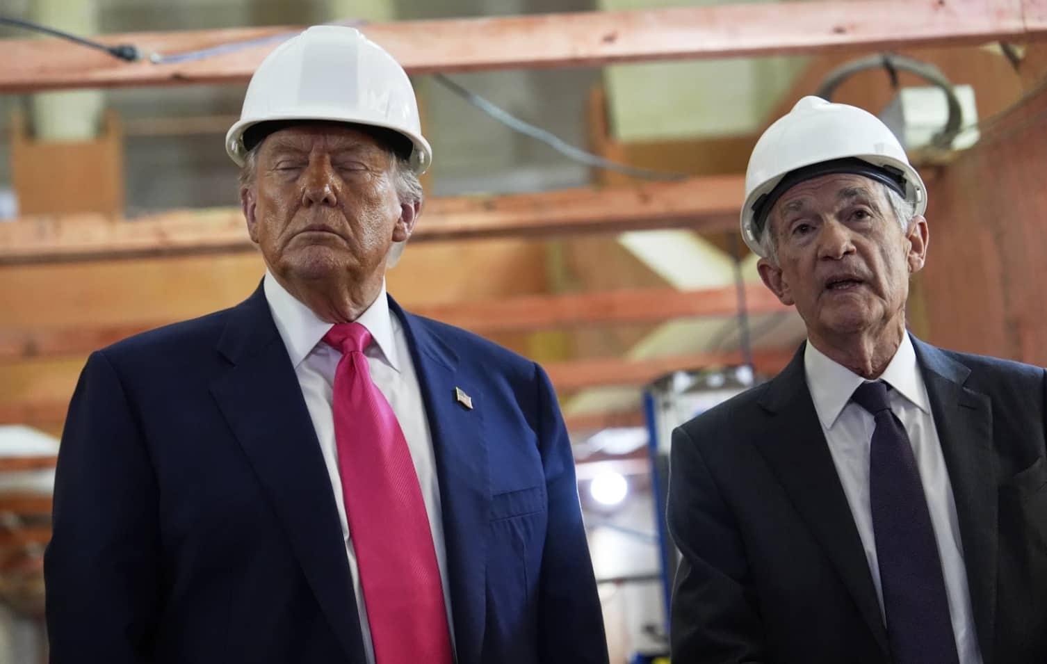 To fire Powell not necessary, Trump says during his Fed visit