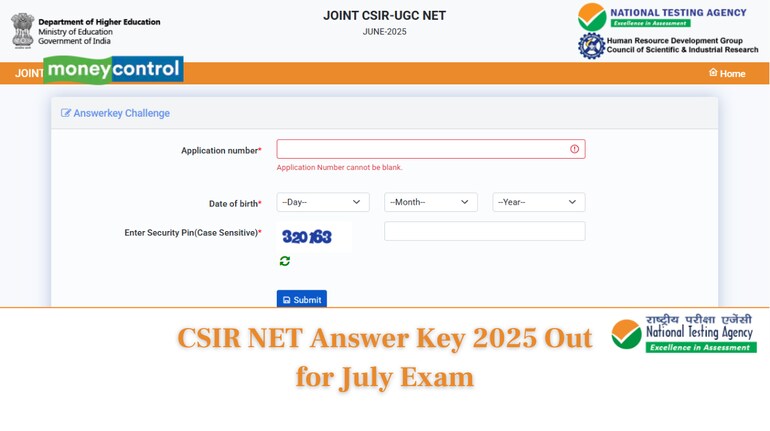 CSIR NET Answer Key 2025 Out for July exam at csirnet.nta.ac.in; direct link here