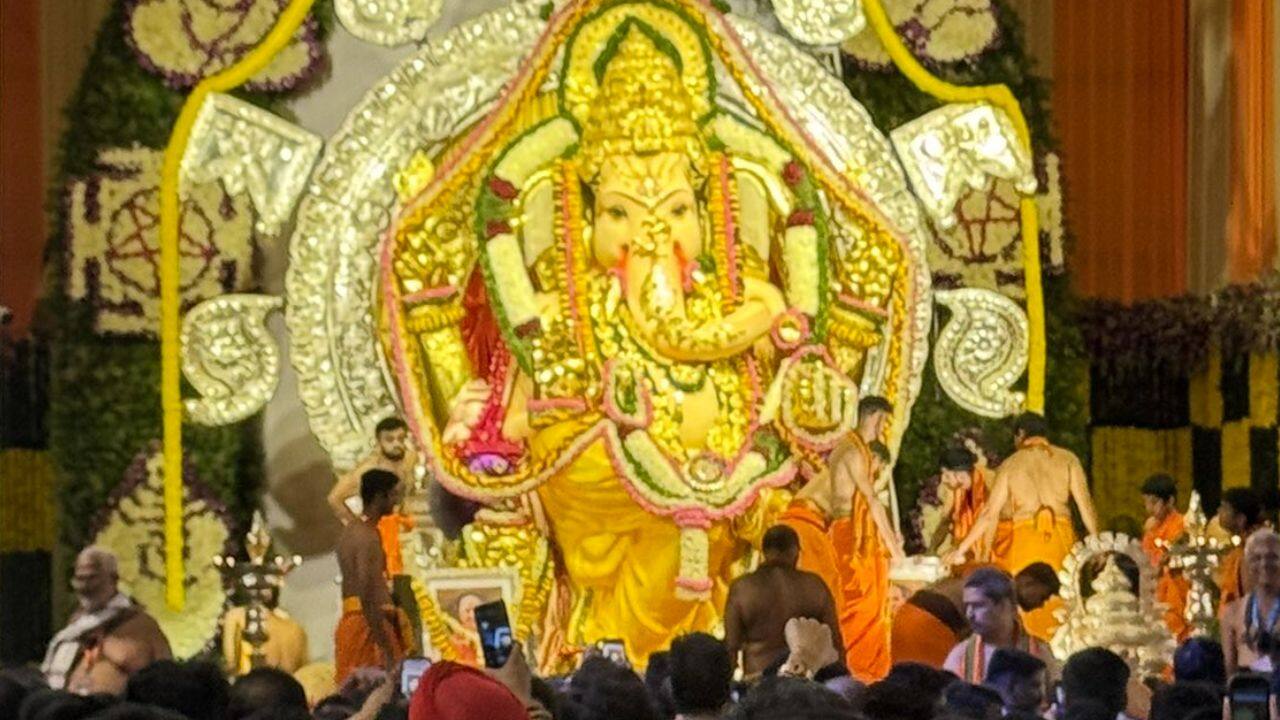 Mumbai’s richest Ganesh mandal secures record Rs 474 crore insurance ...