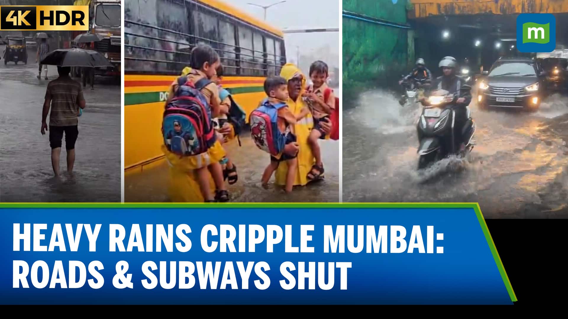 Mumbai Rains 2025: Waterlogging Shuts Subways, Roads & Highways | Traffic Chaos, Police Rescue | 4K