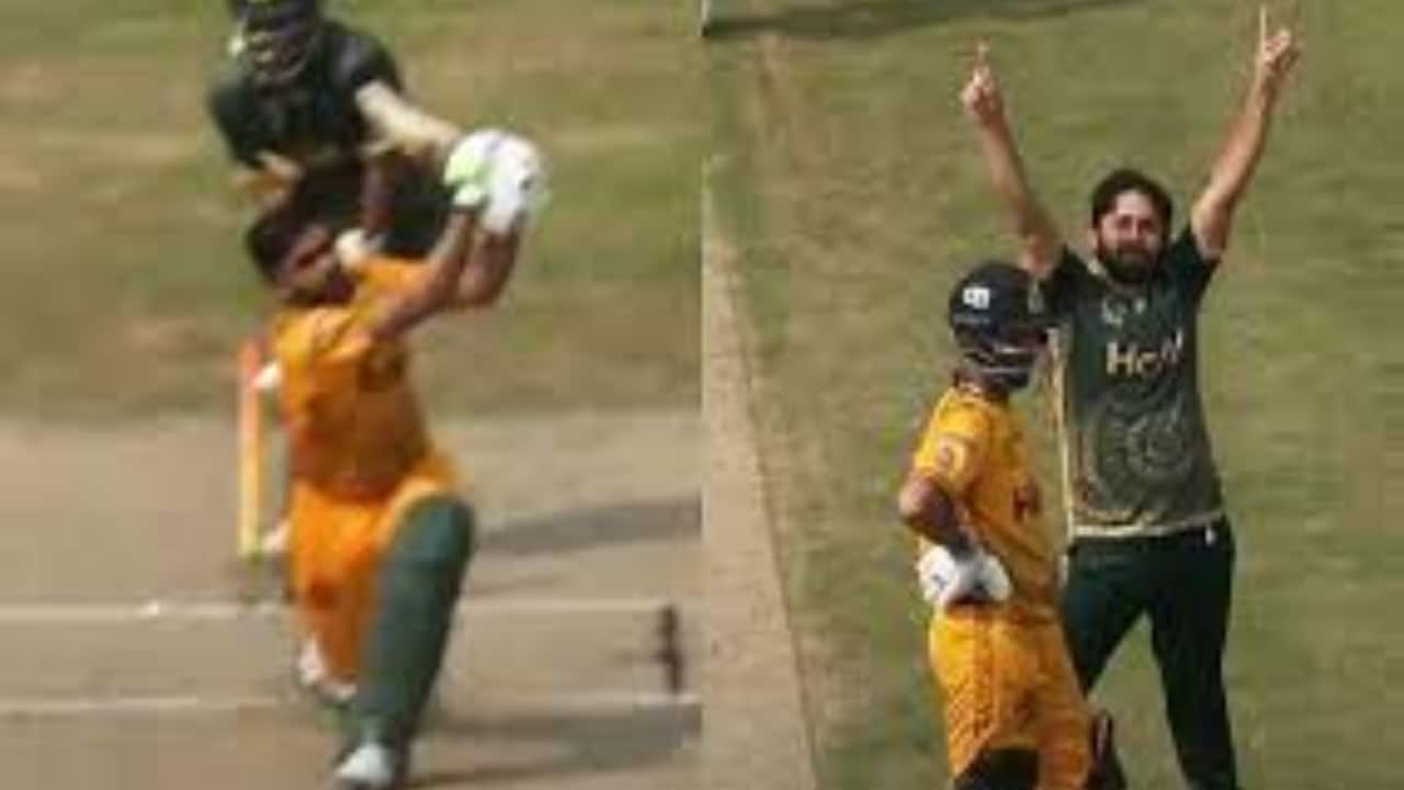 WATCH: 47-year-old Saeed Ajmal uproots Babar Azam's stump in exhibition ...