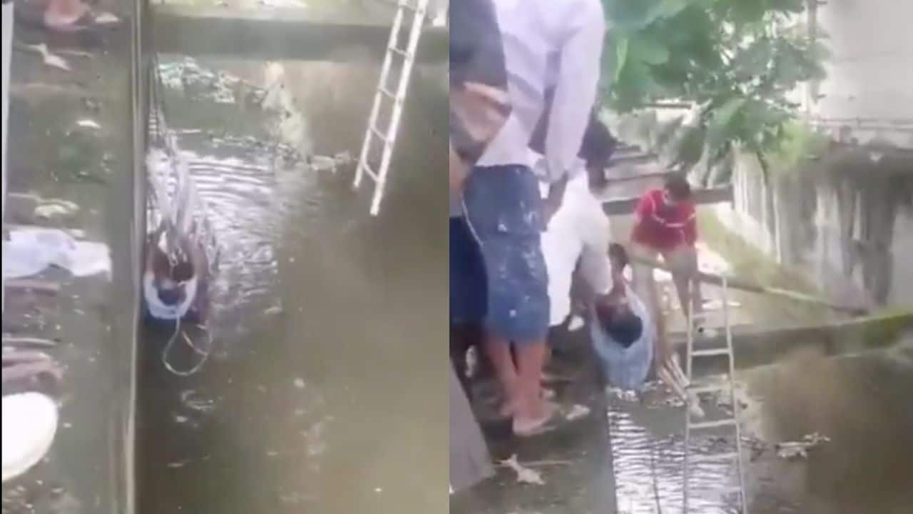 Amid screams and panic, Noida farmer’s daring drain rescue saves ...