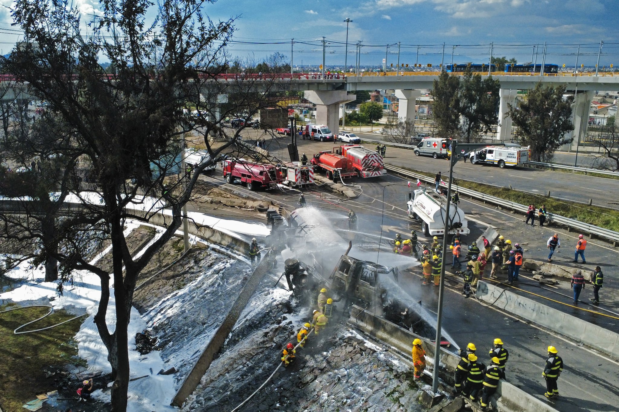 Mexico City tanker explosion kills eight, injures 90 as fire engulfs ...