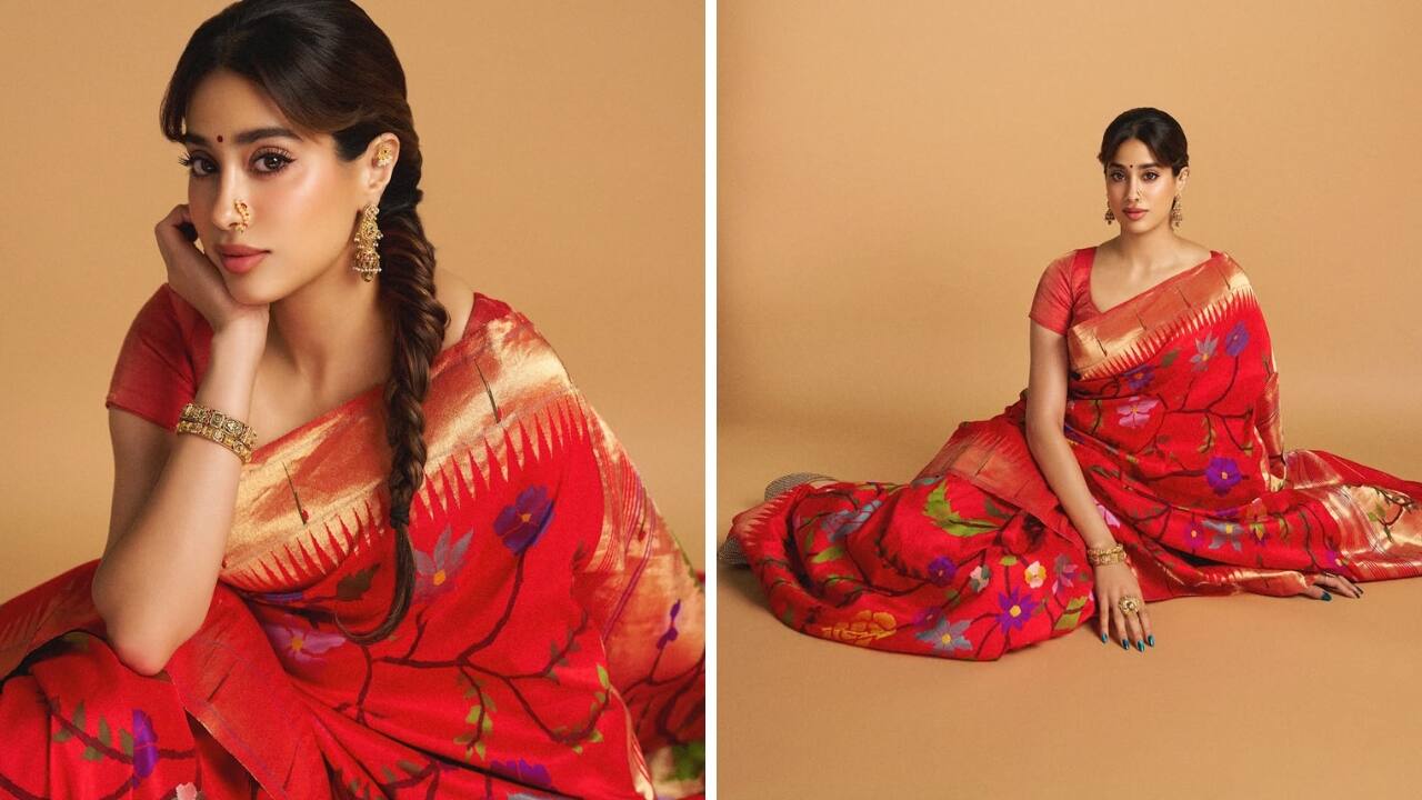 Navratri 2025 Day 2 colour: Stunning red outfit and jewellery styling ...