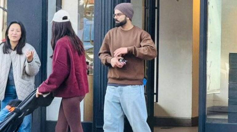 Anushka Sharma, Virat Kohli spotted taking a stroll with son Akaay in ...