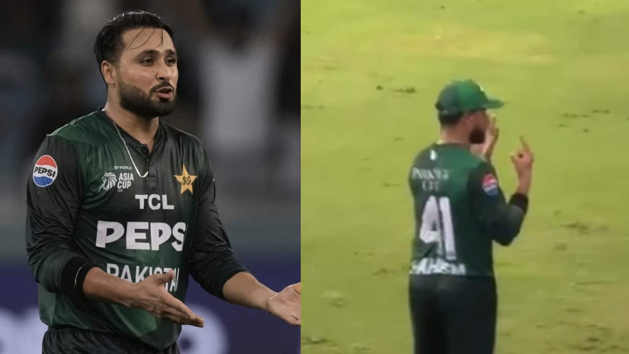 After Haris Rauf, another Pakistan player spotted mocking Indian fans ...