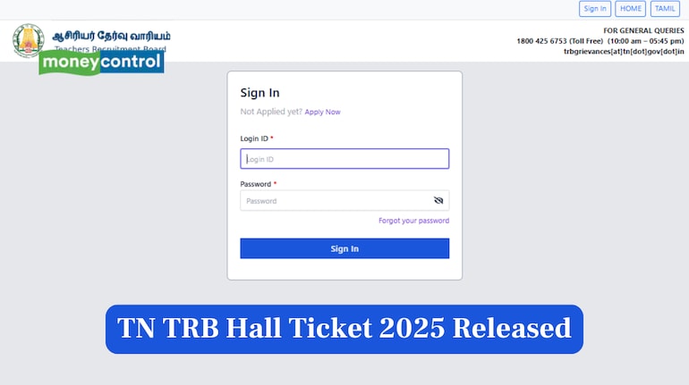 TN TRB Hall Ticket 2025 Released at trb.tn.gov.in; check link to download here