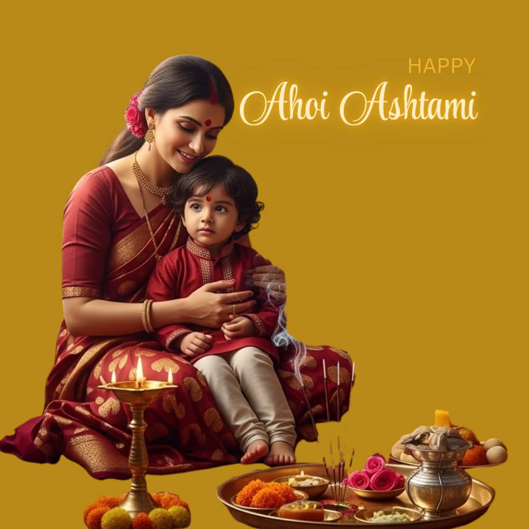 Happy Ahoi Ashtami 2025 Wishes: 30+ Messages, Quotes, Greetings & HD ...