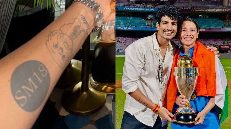 Palash Muchhal’s ‘SM18’ tattoo for Smriti Mandhana wins the internet ...