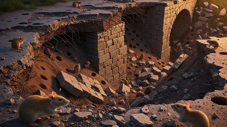 Part of 75-year-old overbridge collapses in Indore; municipal ...