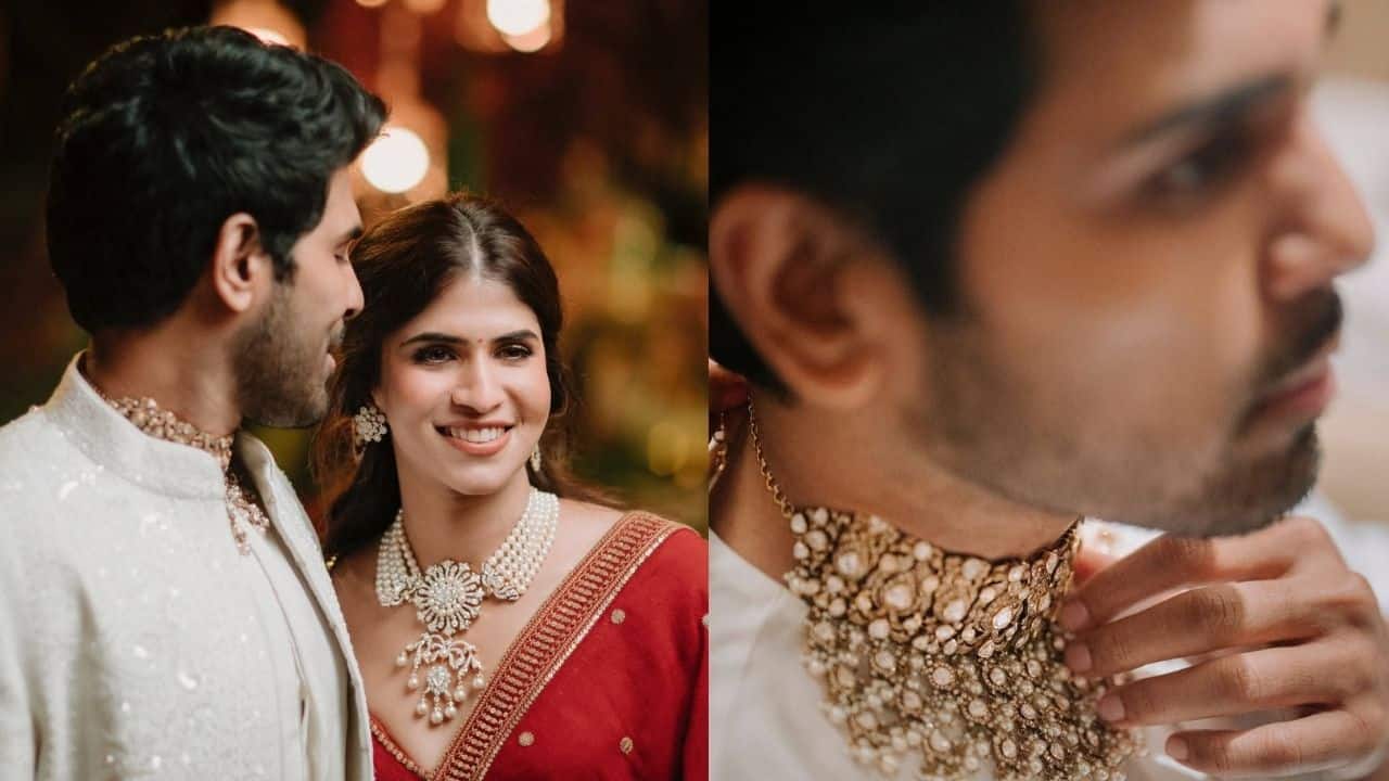 Allu Sirish and Nayanika look royal in unseen pics from their engagement ceremony | Moneycontrol ...
