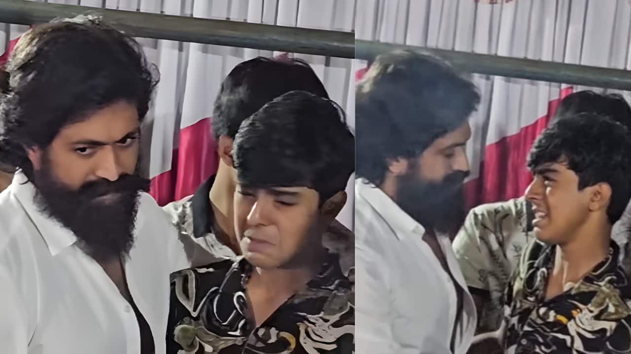 Yash consoles late KGF actor Harish Rai’s son at funeral, emotional video goes viral