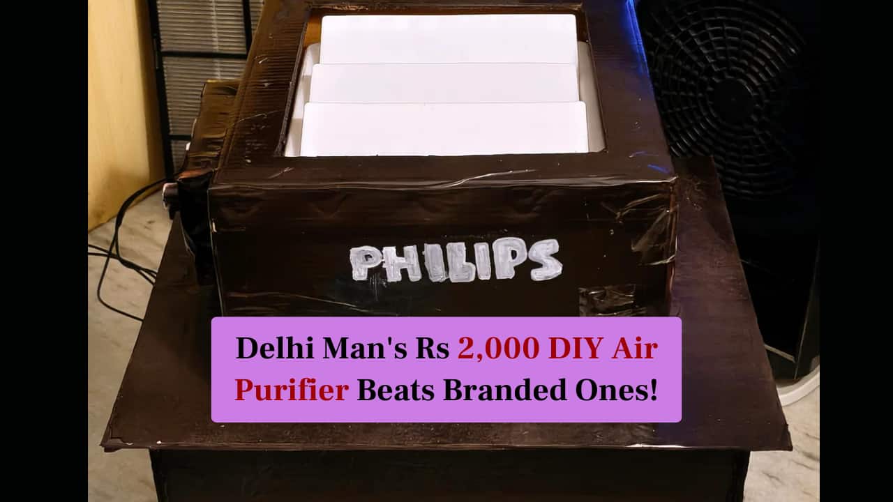 Delhi man’s Rs 2,000 DIY air purifier goes viral after cutting AQI from ...