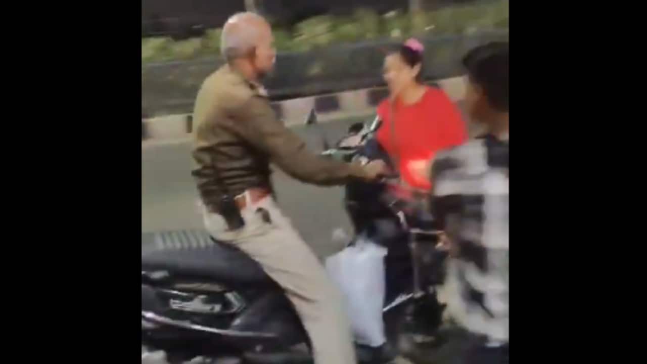 Watch: Patna cop drags pregnant woman during night patrol over challan ...